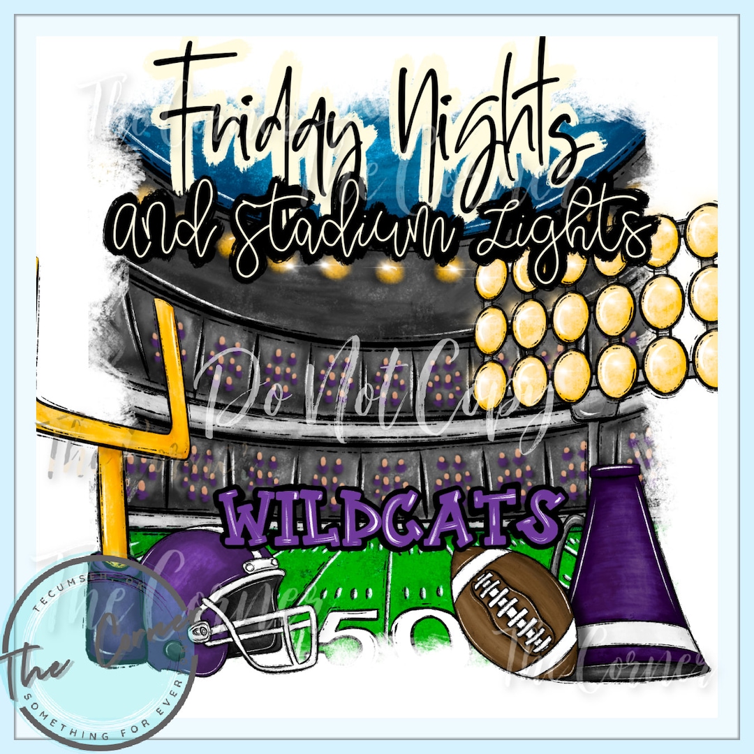 Wildcats Heat Press Transfer- Wildcat Mascot HTV Transfer- Football ...