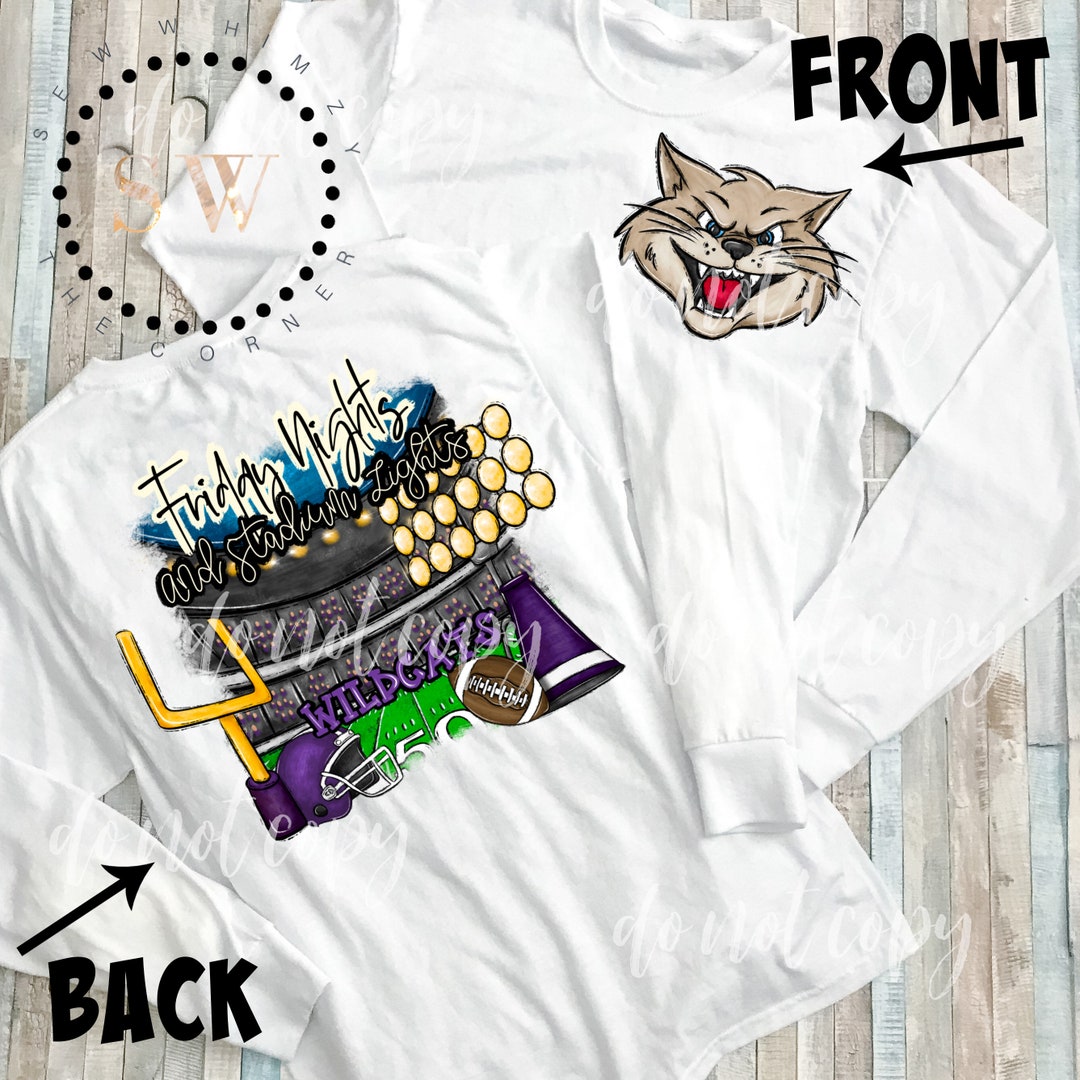 Wildcats Stadium Shirt- Adult Wildcat Shirt- Wildcat Team Shirt ...