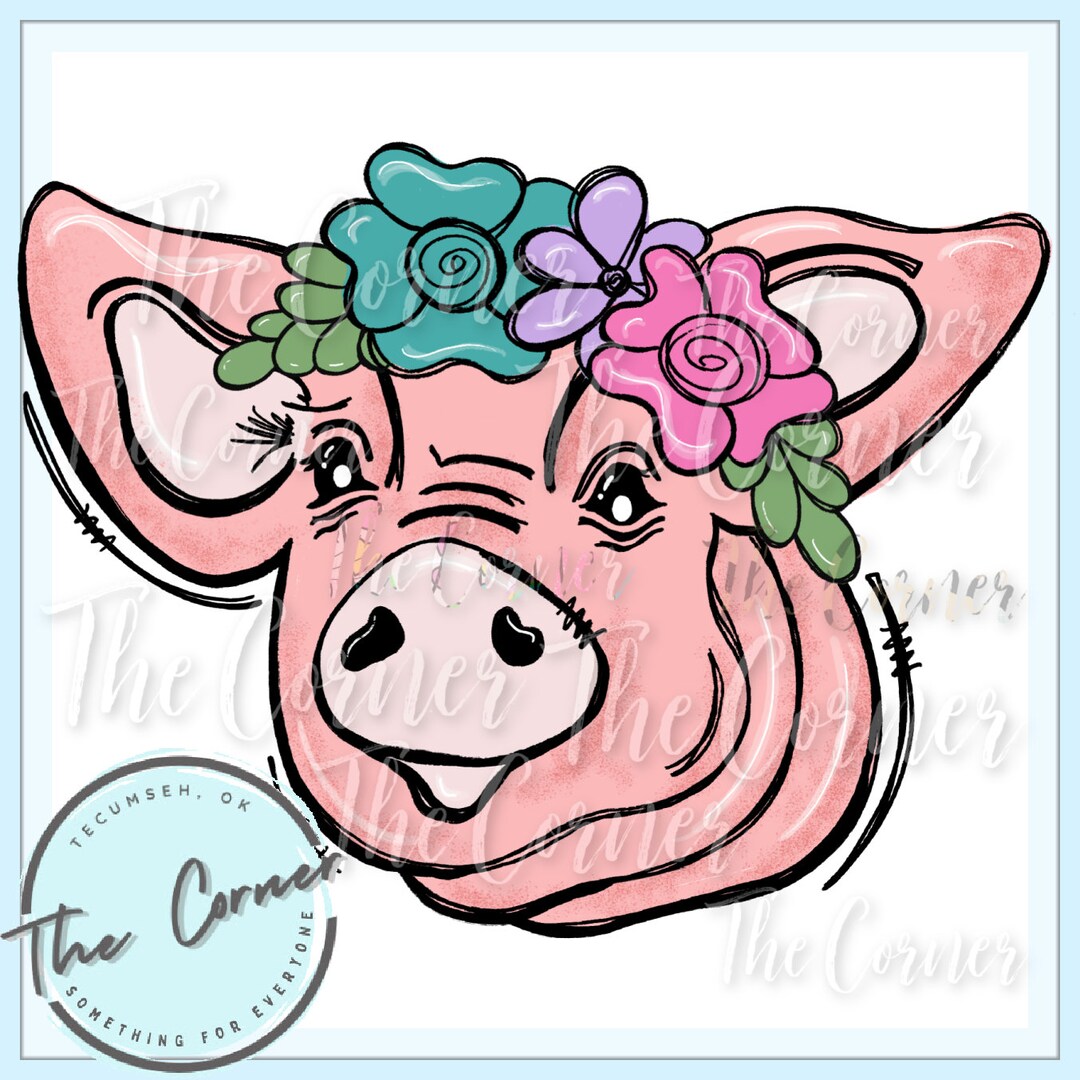 Show Time Pigs Htv Transfer Pig Sublimation Transfer Farm Shirt ...