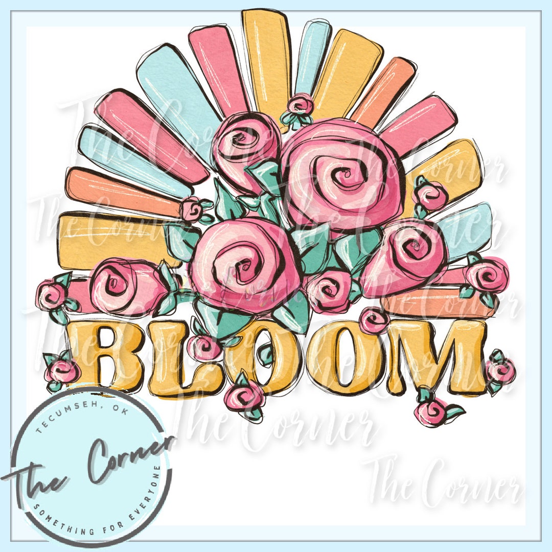 Spring Flower Htv Transfer- Bloom Flower Sublimation- Floral Shirt ...