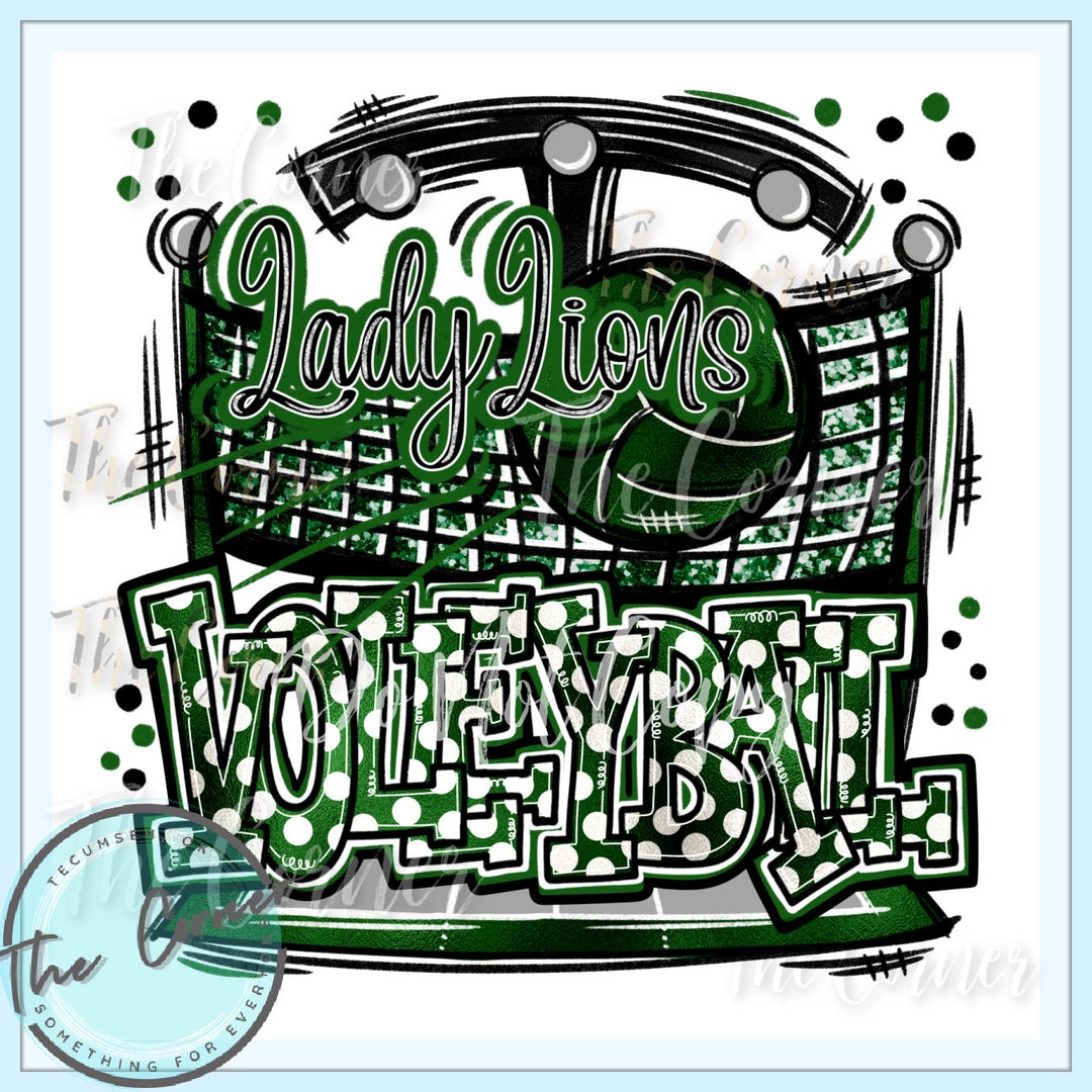 Lions Volleyball Heat Press Transfer- Lions Volleyball HTV Transfer ...