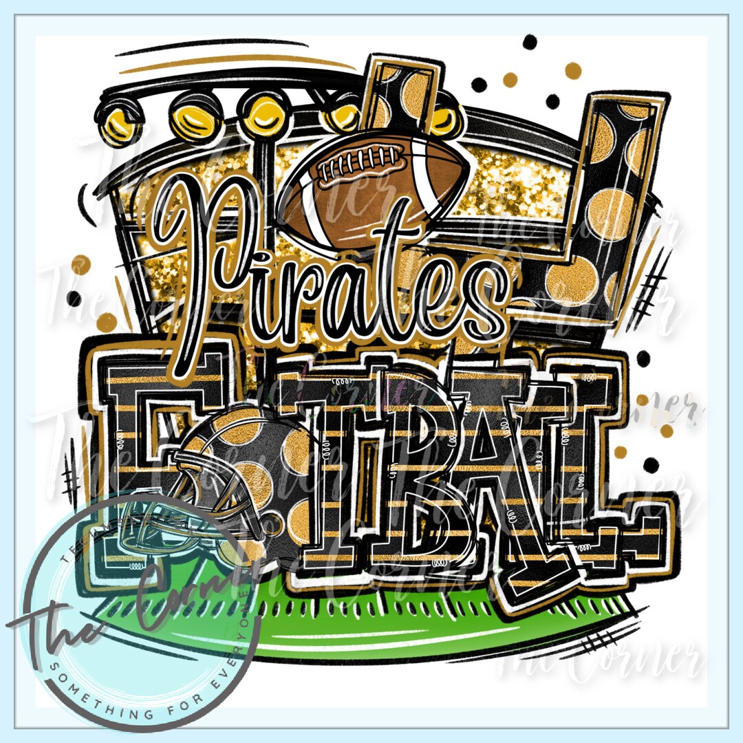 Pirates Heat Press Transfer- Pirate Mascot HTV Transfer- Football Team ...