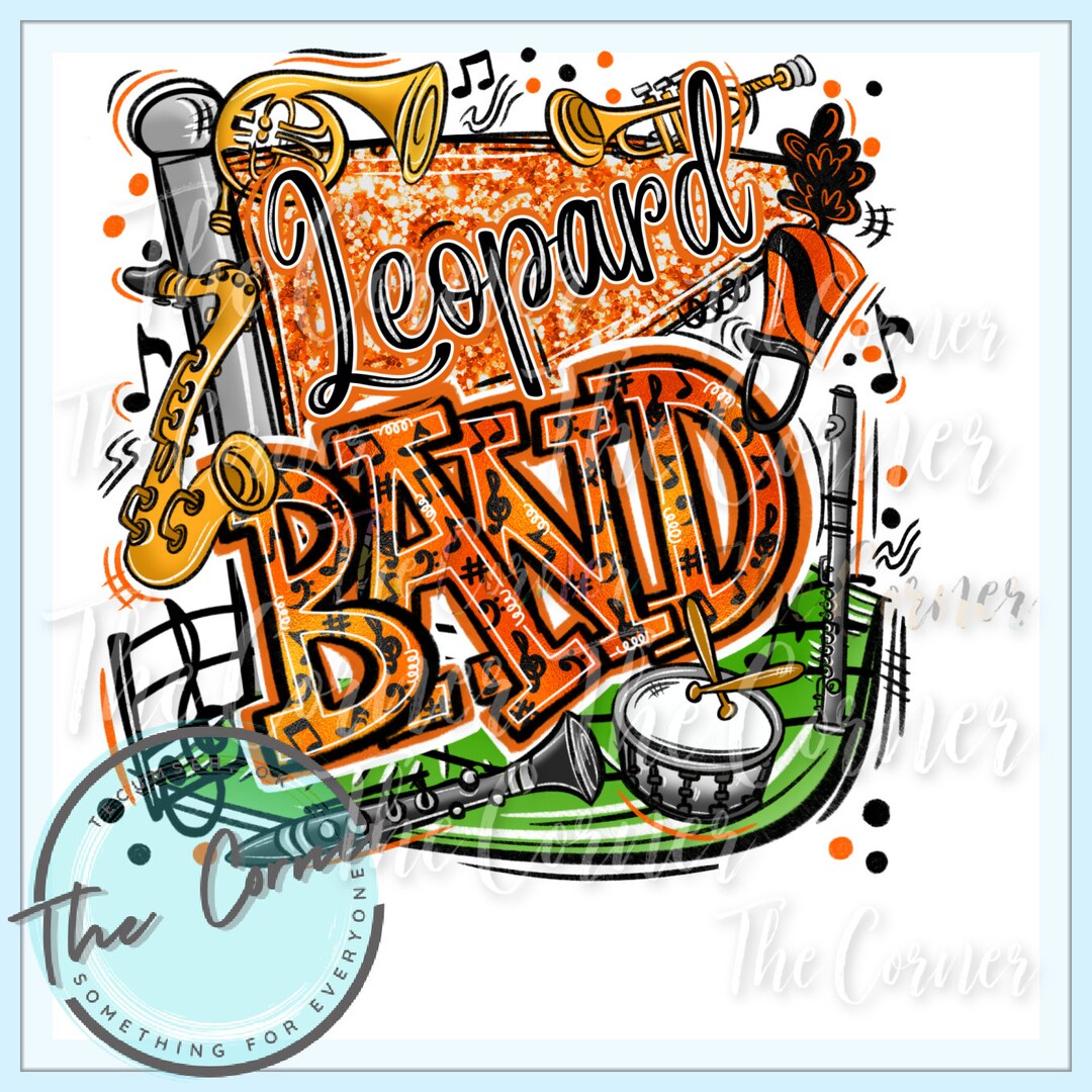 Leopards Band Heat Transfer Htv Leopard Mascot Leopards Band - Etsy