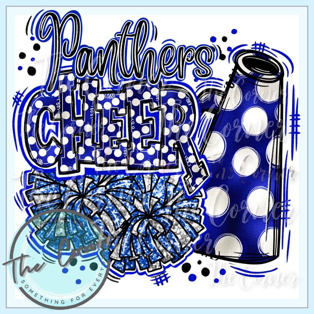 Panther Heat Press Transfer- Panthers Mascot HTV Transfer- Football ...