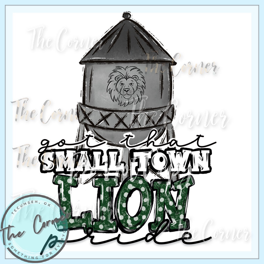 Lions Heat Press Transfer- Small Town Lions HTV Transfer- Football Team ...
