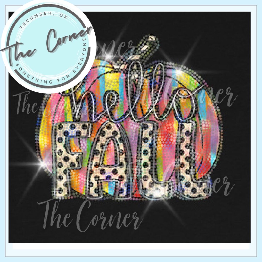 Fall Pumpkin Shirt Transfer Fall Spangle Transfer Pumpkin Shirt Iron On ...