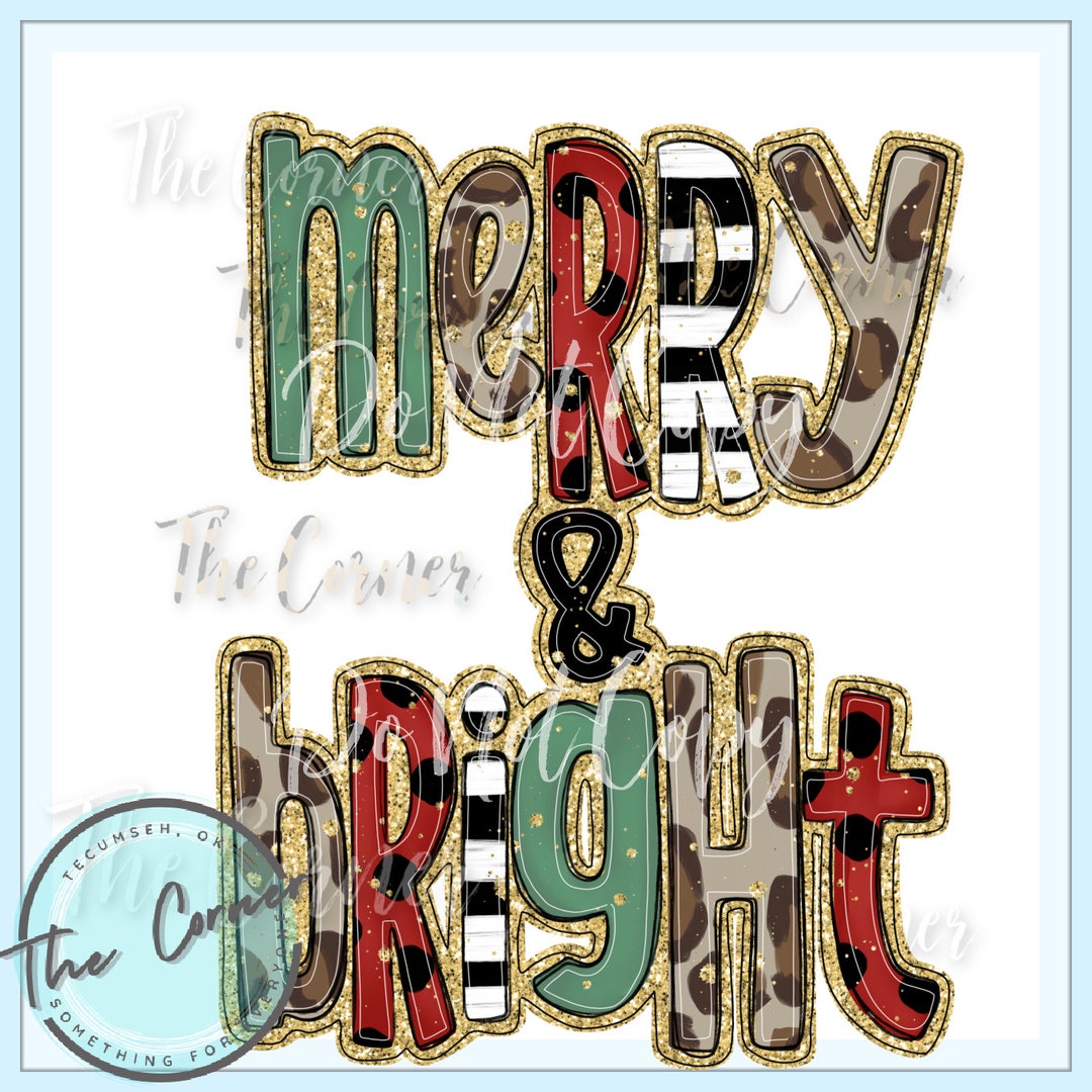 Merry Christmas Heat Press Transfer- Christmas HTV Transfer- Christmas ...