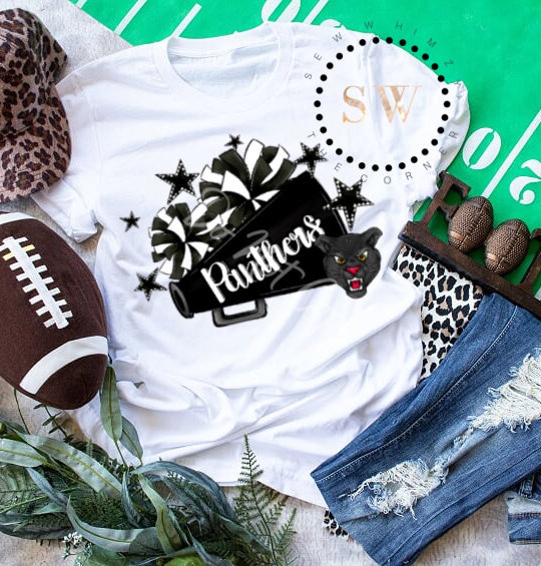 Panther Football Shirt- Adult Football Team Shirt- Custom Football ...