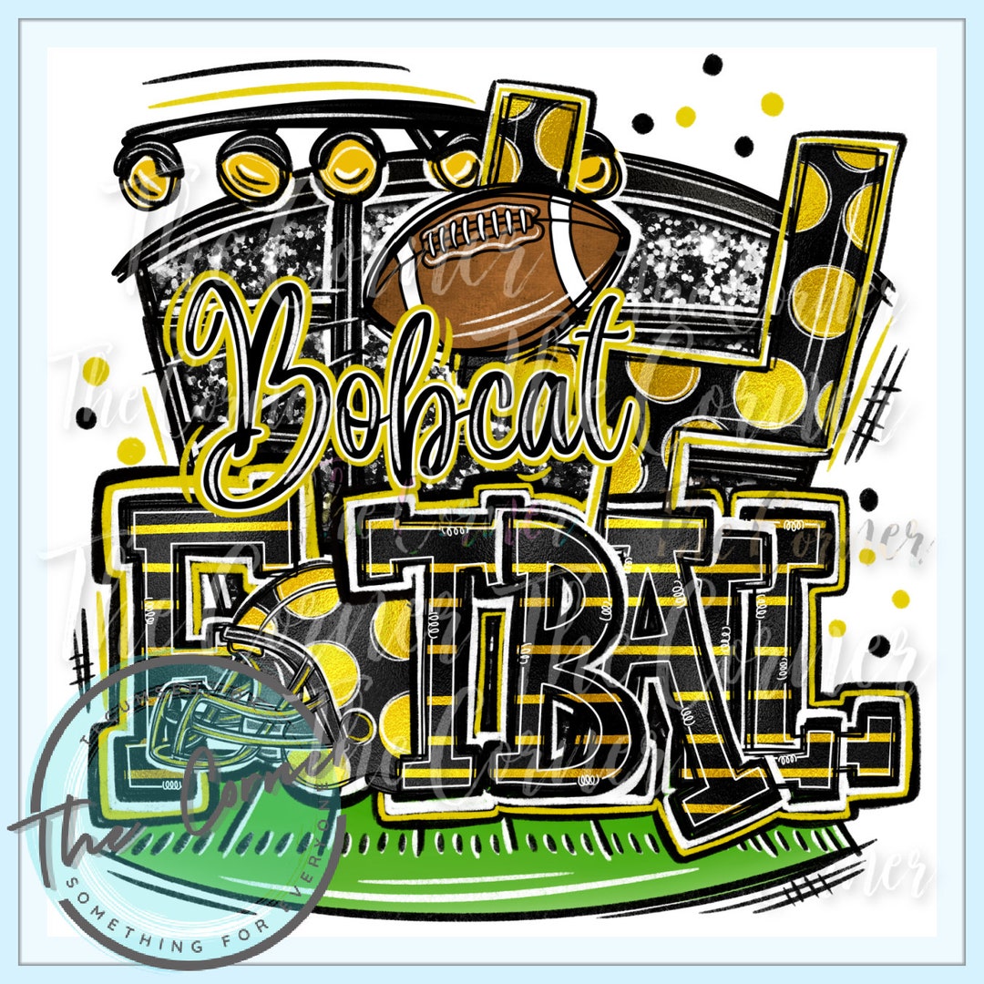 Bobcats Heat Press Transfer- Go Bobcat Mascot HTV Transfer- Football ...