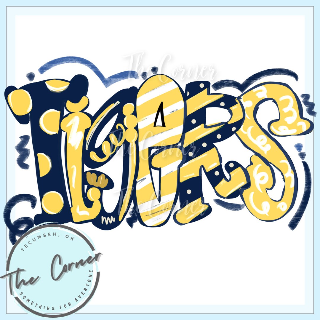 Tiger Heat Transfer Htv Tiger Mascot Htv Tiger Doodle Sublimation Tiger ...