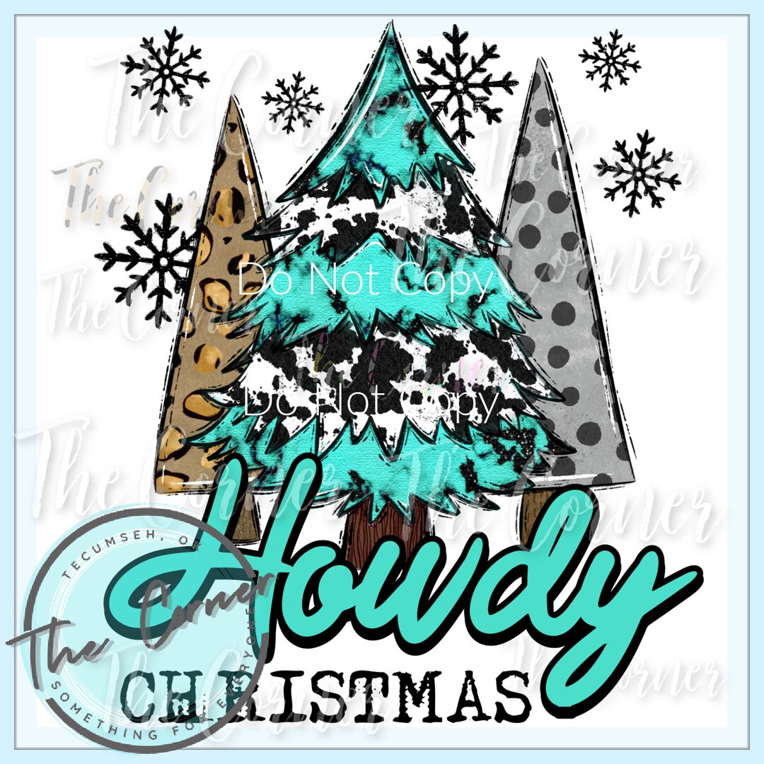 Country Christmas Heat Press Transfer- Christmas HTV Transfer ...