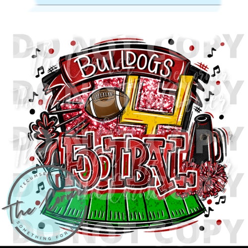 Bulldog Heat Press Transfer Bulldogs Mascot HTV Transfer - Etsy