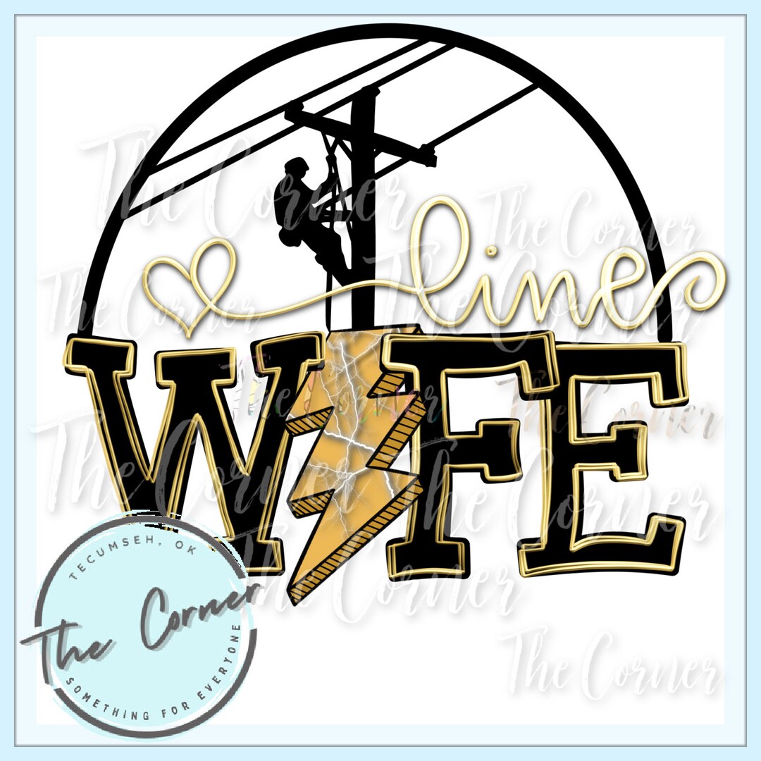 Line Man Wife Heart Transfer Lineman Heat Transfer Line Wife Shirt ...