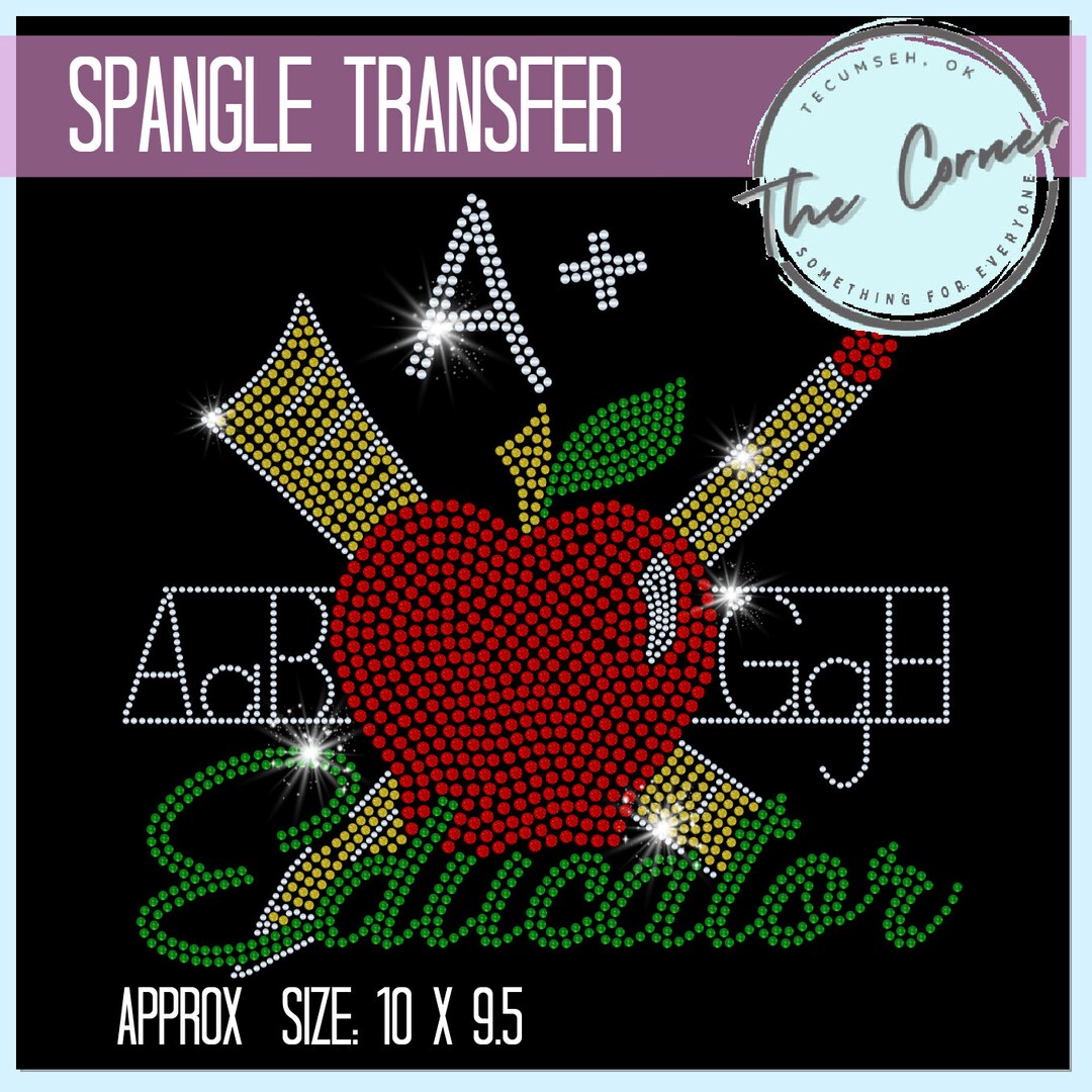 Teacher Shirt Transfer Teach Spangle Transfer School Teacher Shirt Iron ...