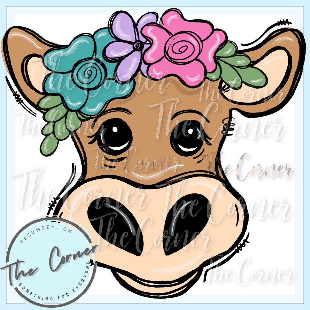 Cow Watercolor Htv Transfer Farm Cow Sublimation Transfer - Etsy