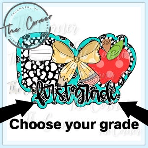 School Heat Transfer 1st Grade Sublimation Transfer Back to School ...