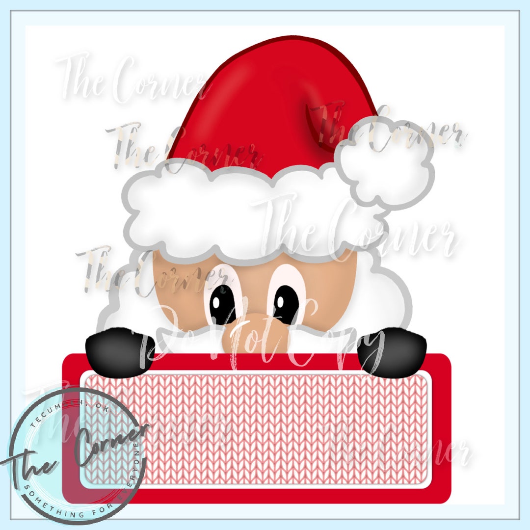 Christmas Santa Claus Heat Press Transfer Christmas HTV Transfer ...