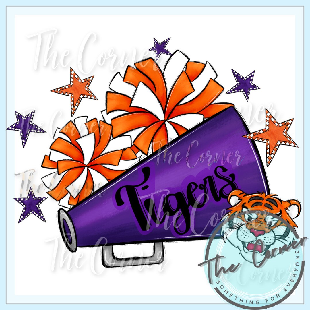 Tiger Heat Transfer Tiger Cheer Htv Tiger Cheer Sublimation Tiger Team ...