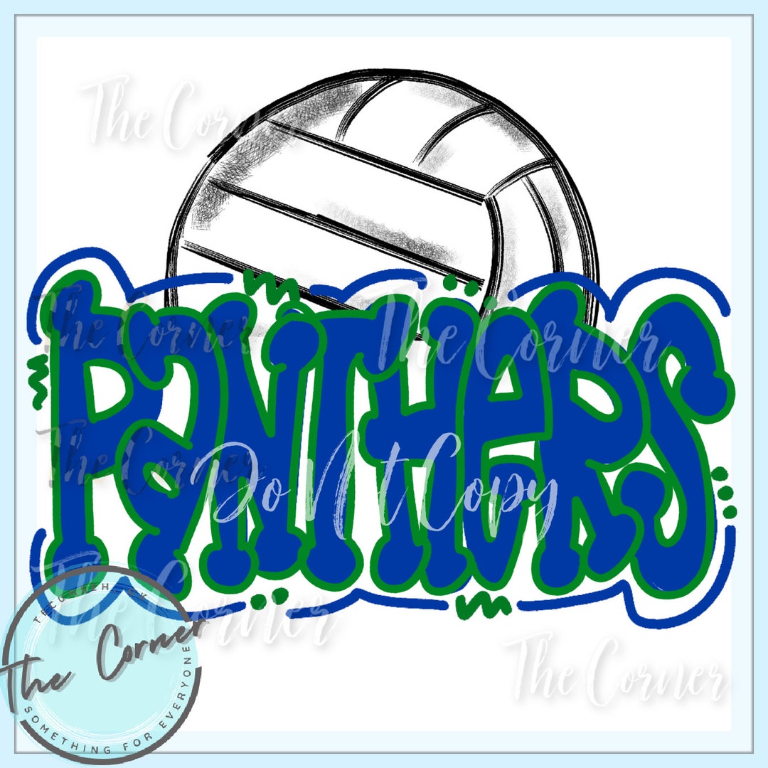 Panther Volleyball Htv- Sports Htv- Baseball Sublimation- Volleyball ...