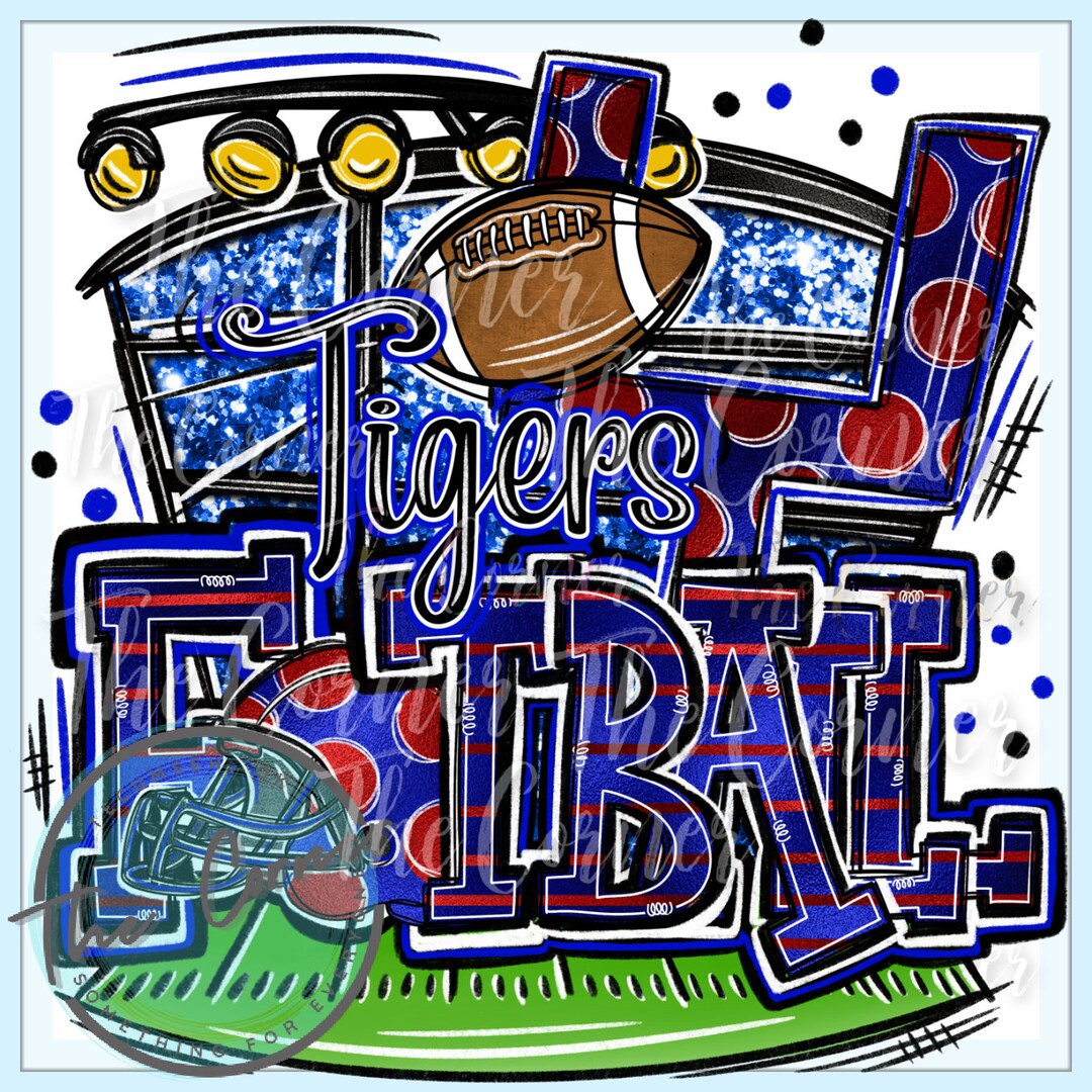 Tiger Heat Transfer Htv- Tiger Mascot Htv- Tiger Doodle Sublimation ...