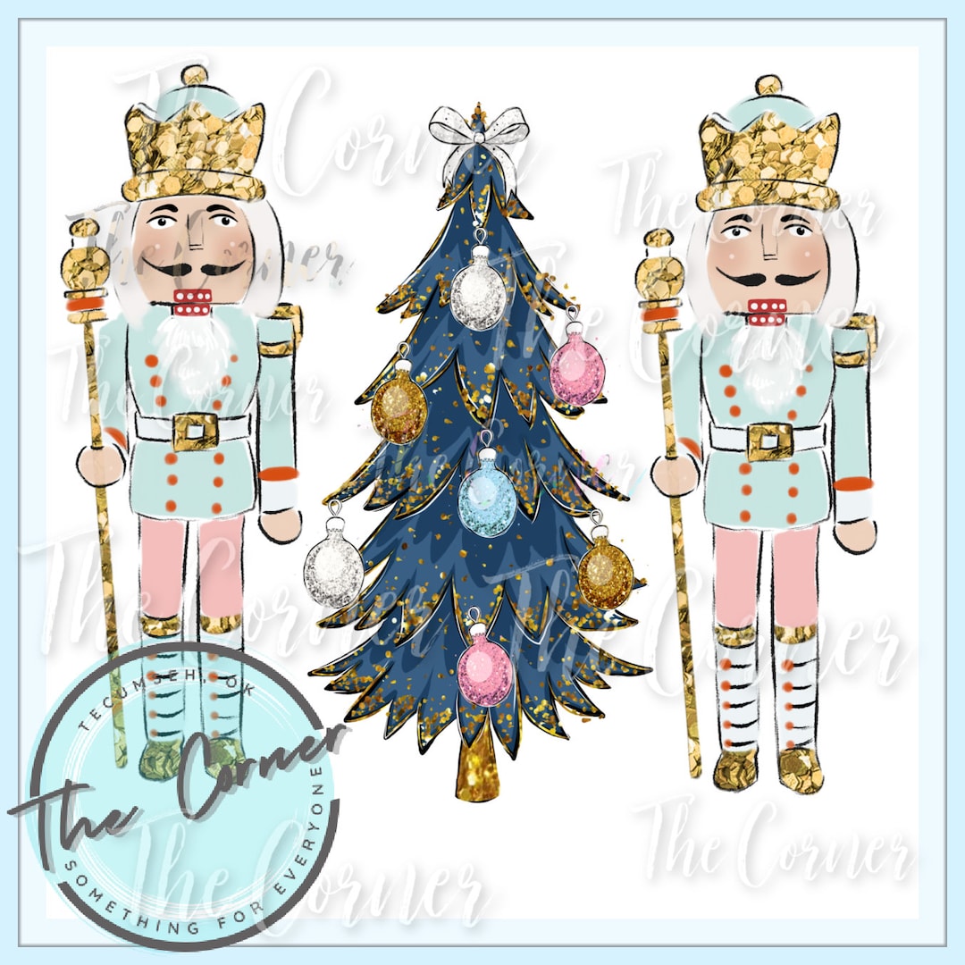 Merry Christmas Heat Press Transfer- Christmas Nutcracker HTV Transfer ...