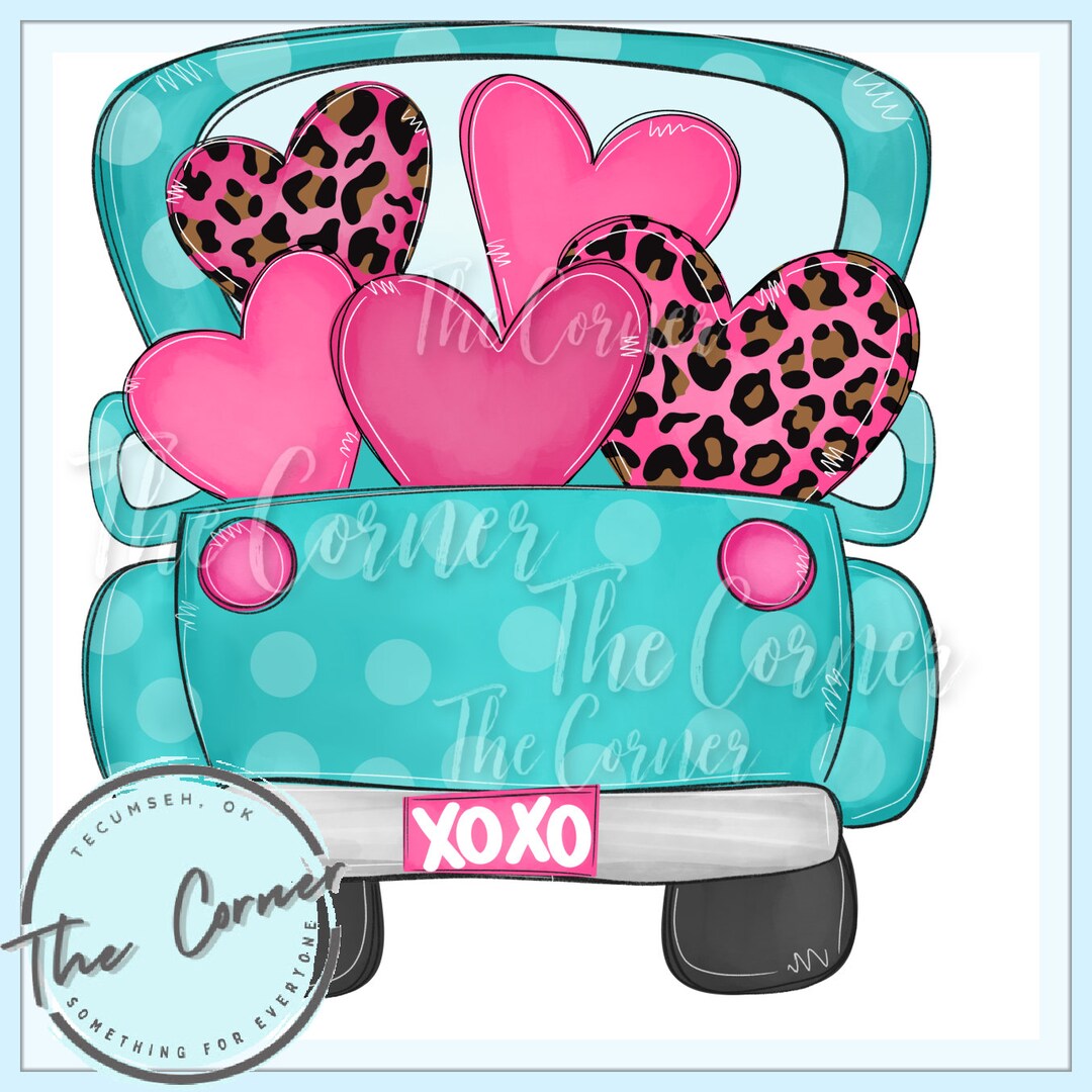 Valentine's Day Shirt Heat Transfer- Leopard Heart Sublimation ...