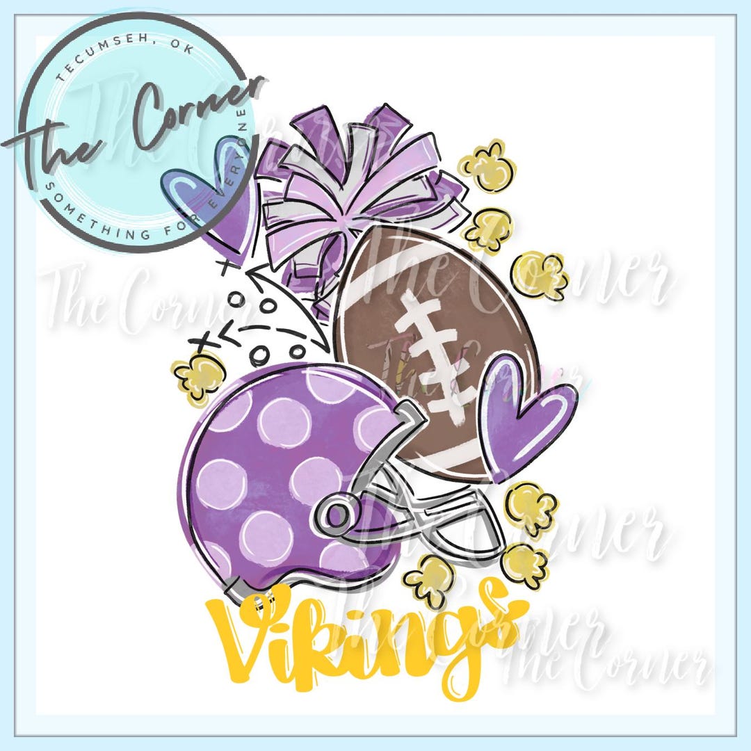 Vikings Heat Transfer Htv- Viking Mascot Htv- Viking Doodle Sublimation ...