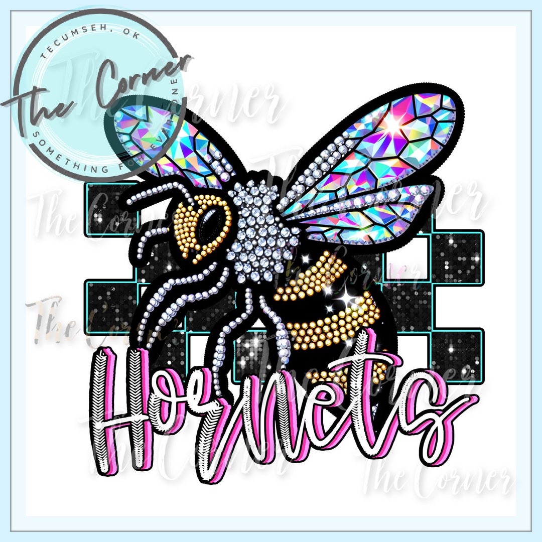 Hornets Heat Press Transfer Go Hornets Mascot HTV Transfer Football ...