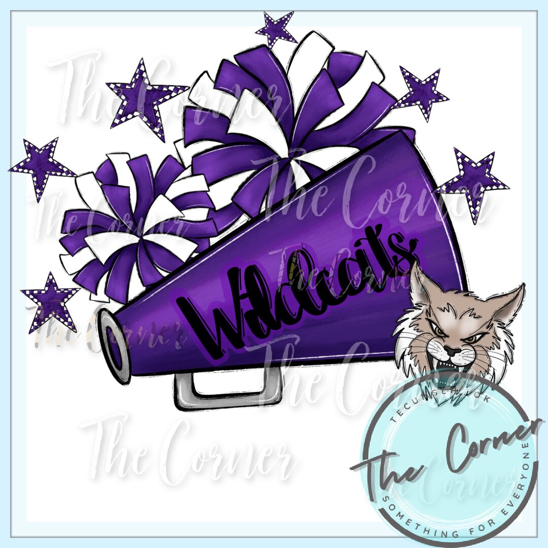 Wildcat Cheer Heat Press Transfer- Wildcats Cheerleading HTV Transfer ...