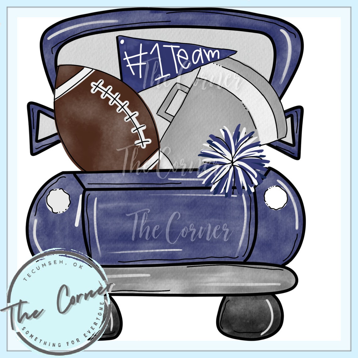 Truck Football Heat Transfer Htv Football Mascot Htv - Etsy