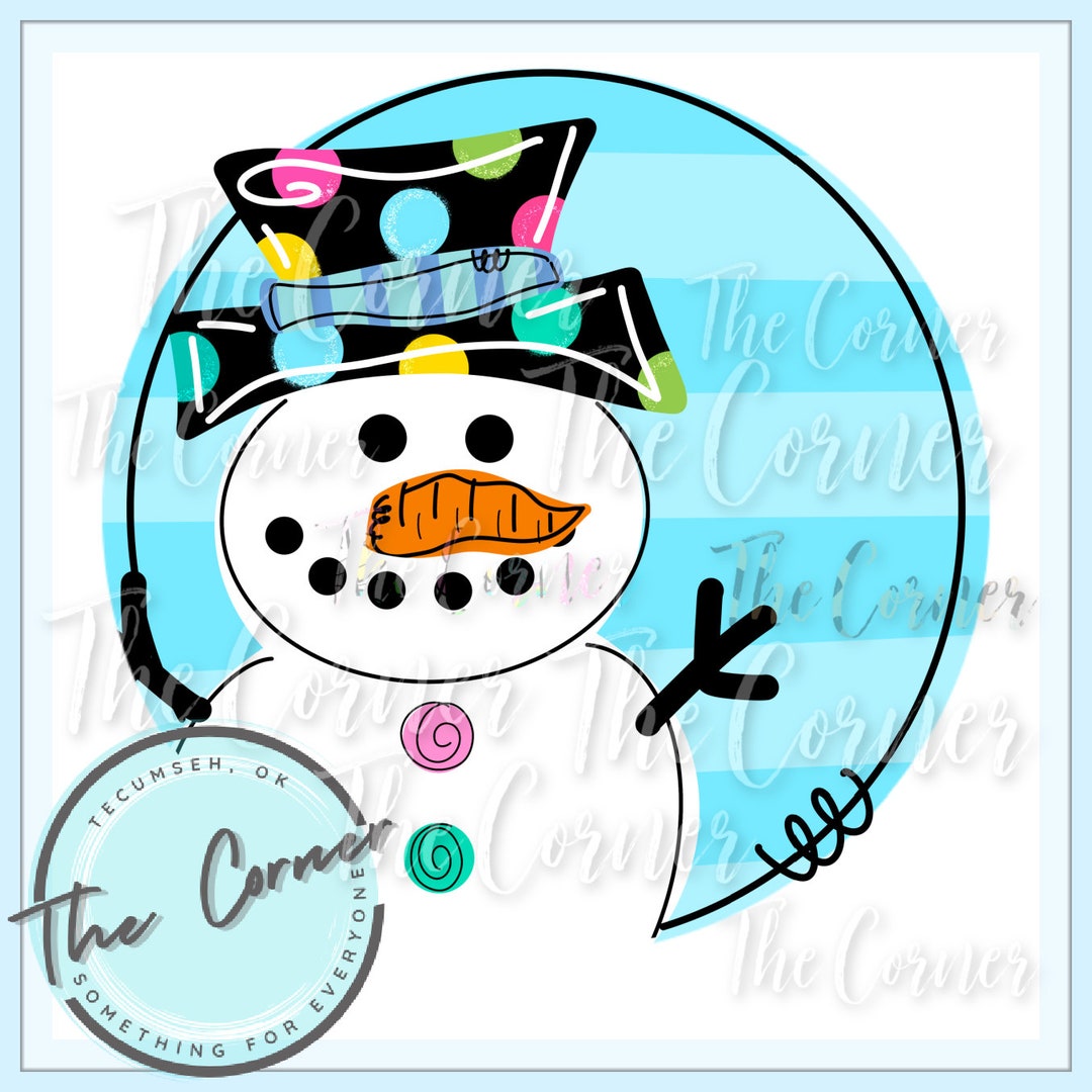 Winter Snowman Heat Press Transfer- Winter HTV Transfer- Cold Outside ...