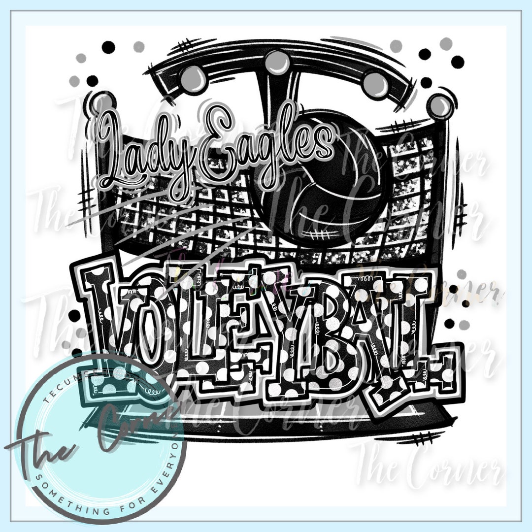 Lady Eagles Volleyball Htv Transfer- Eagle Volleyball Shirt Transfer ...