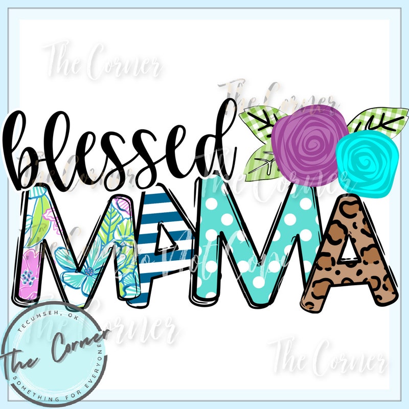 Blessed Momma Svg - Etsy