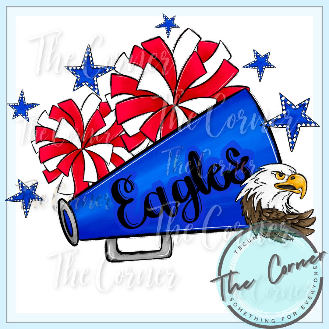 Eagles Heat Press Transfer Eagle Cheer HTV Transfer Football Team ...