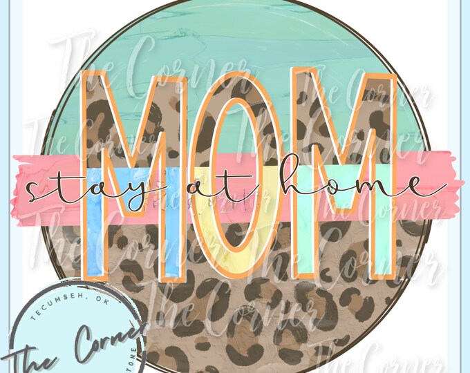 Stay at Home Mom Htv Transfer- Mom Shirt Heat Transfer- Mama Shirt ...