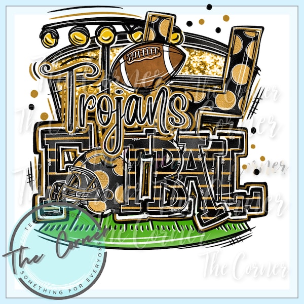 Trojans Football Svg - Etsy