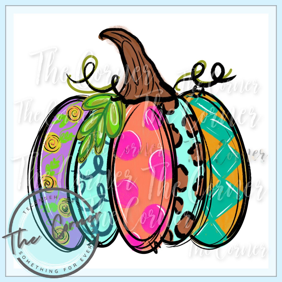 Pumpkin Heat Press Transfer Fall Pumpkin HTV Transfer Fall Pumpkin ...