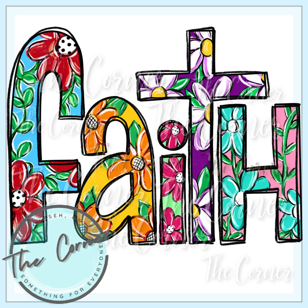 Faith Htv Transfer Spiritual Sublimation Jesus Grace Heat Transfer ...
