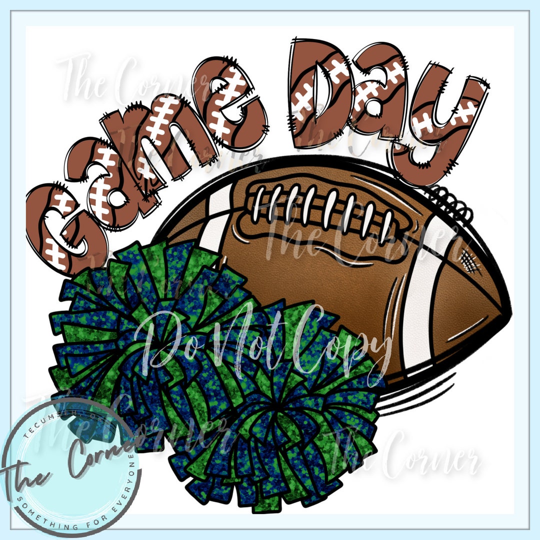 Game Day Football Heat Transfer Htv Football Mascot Htv Football ...