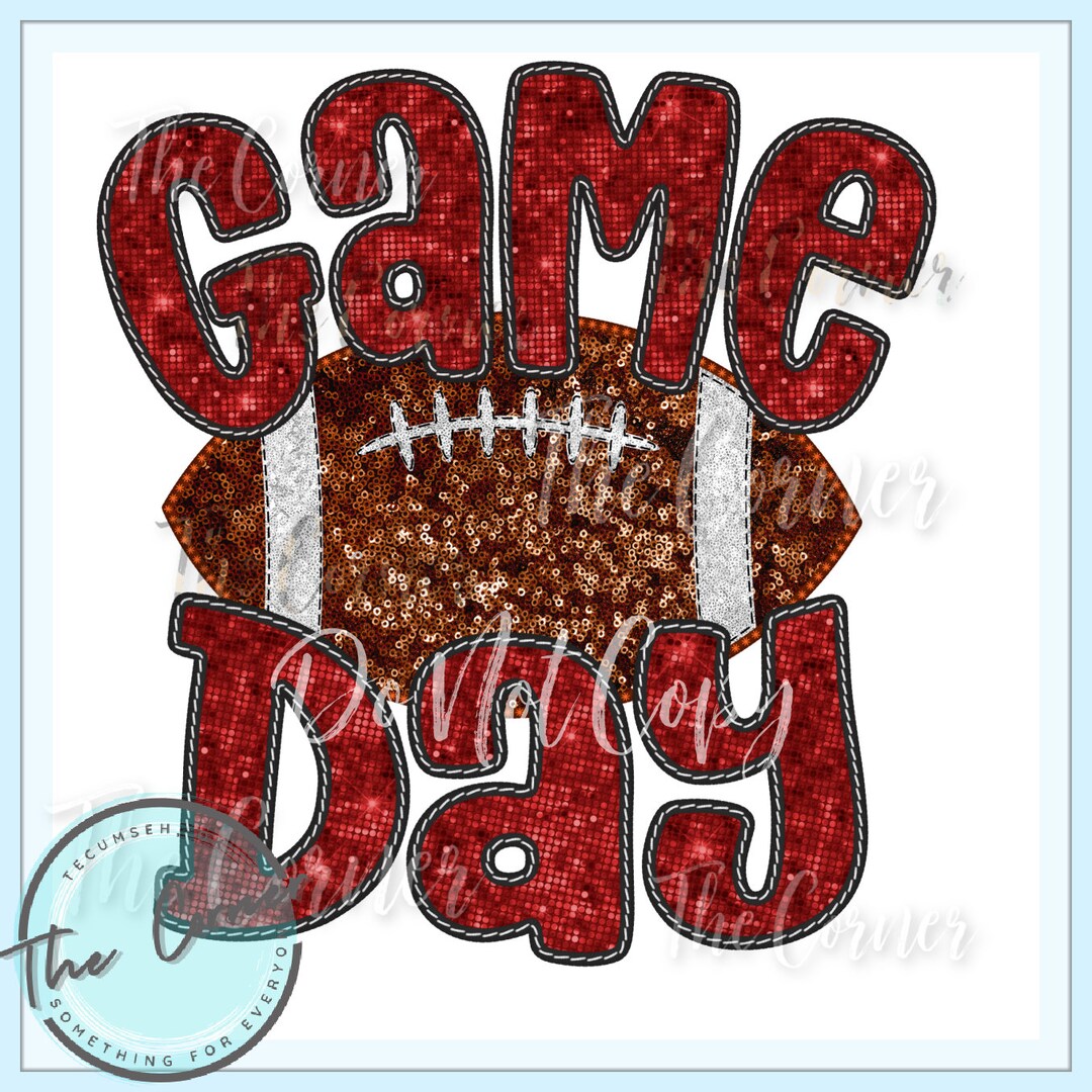 Game Day Football Heat Transfer Htv Football Mascot Htv Football ...