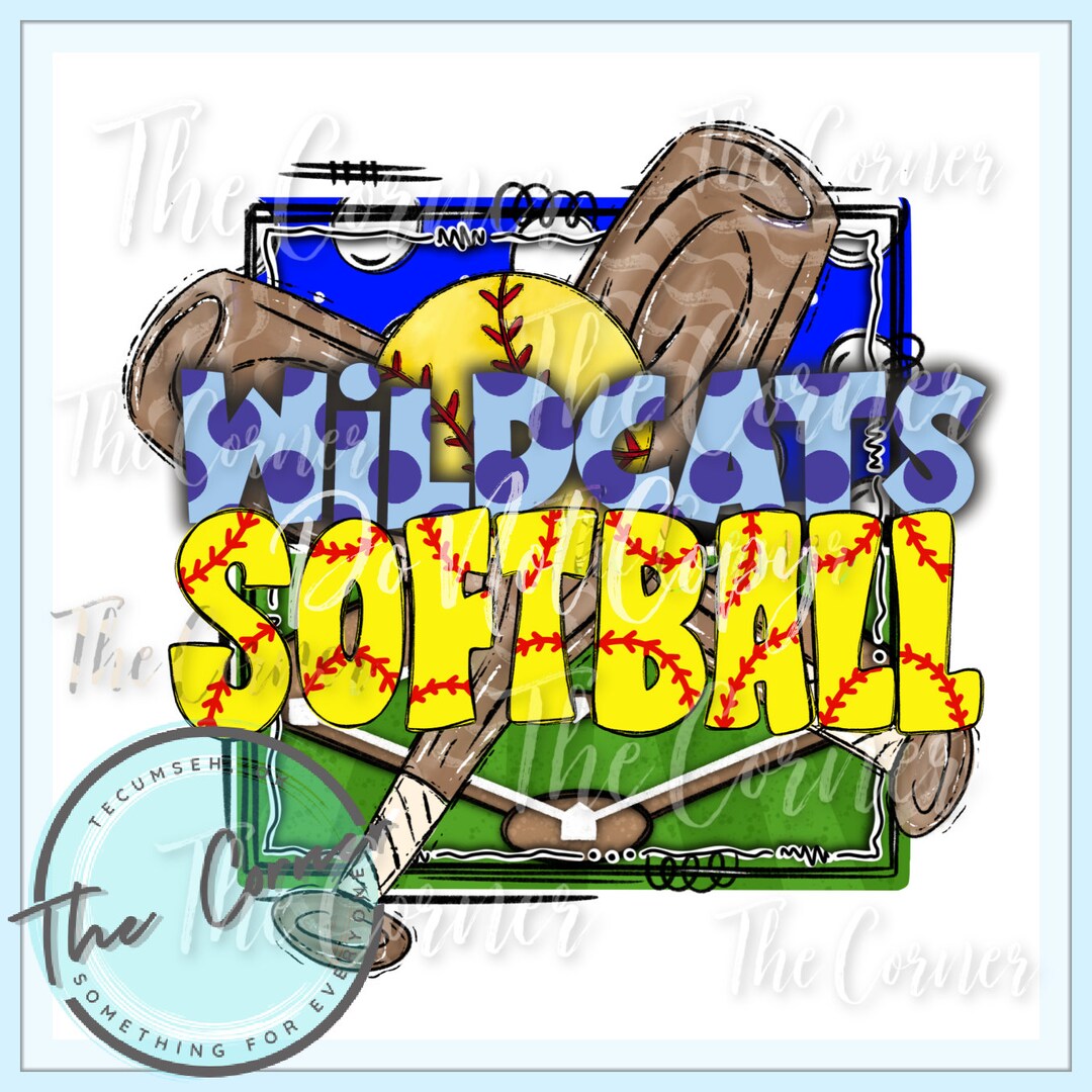 Wildcats Softball Htv Transfer- Softball Home Htv- Baseball Sublimation ...