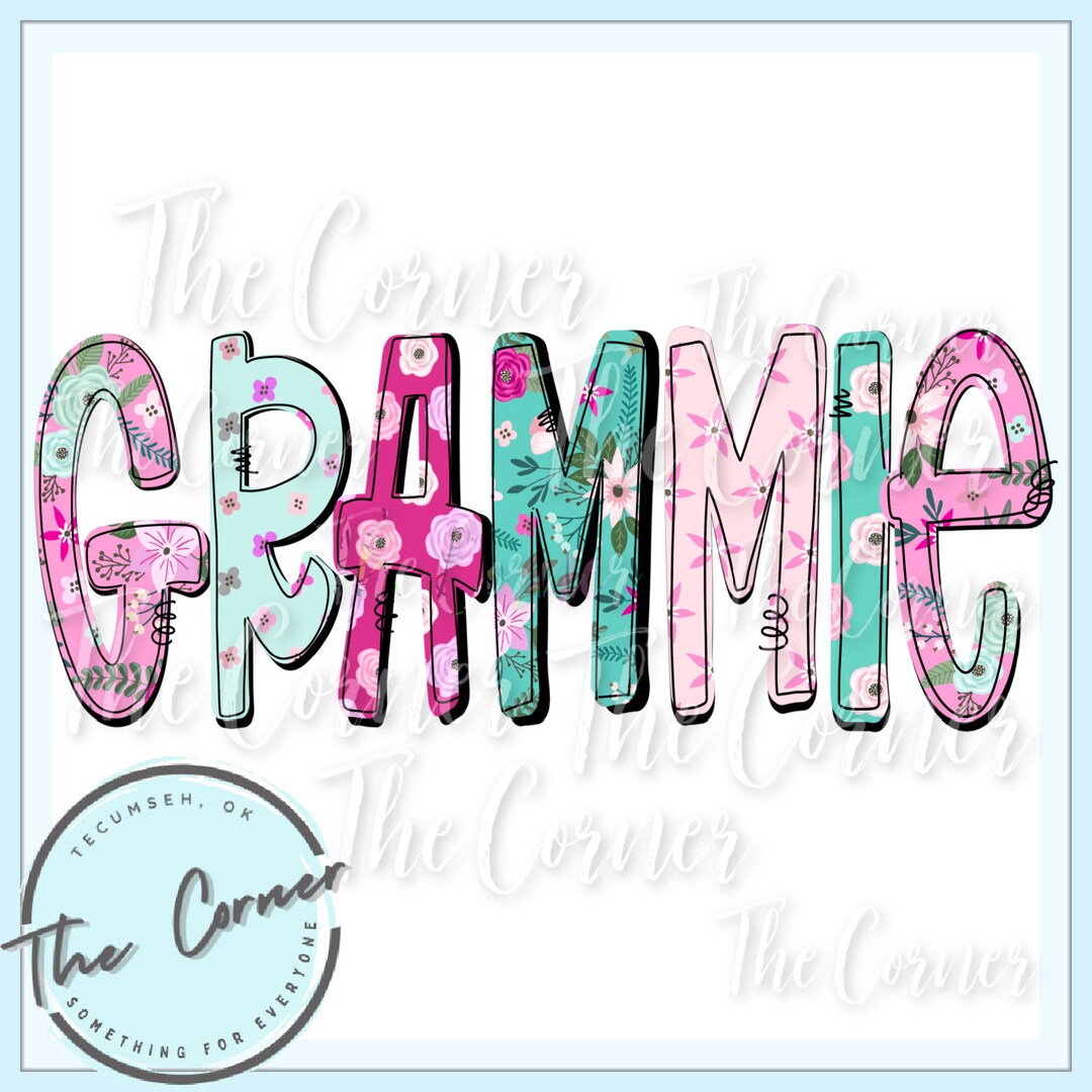 Blessed Grammie Htv Transfer Grammie Shirt Heat Transfer Grammie Shirt ...