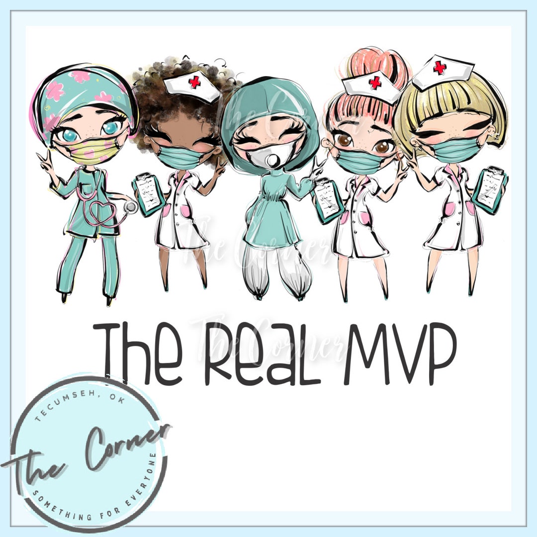 Nursing HTV Healthcare Sublimation Transfer Real MVP Htv Transfer Nurse ...