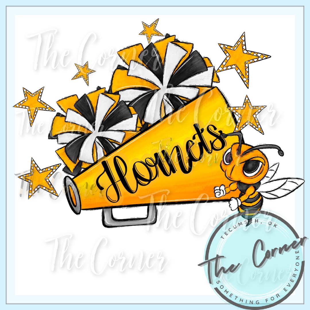 Hornets Heat Press Transfer- Hornet Cheer HTV Transfer- Football Team ...