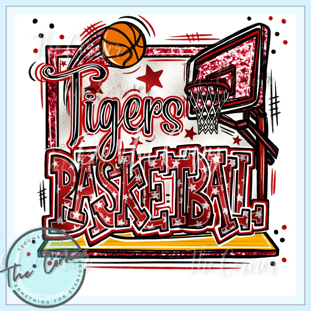 Tiger Basketball Heat Press Transfer Go Tigers HTV Transfer Basketball ...