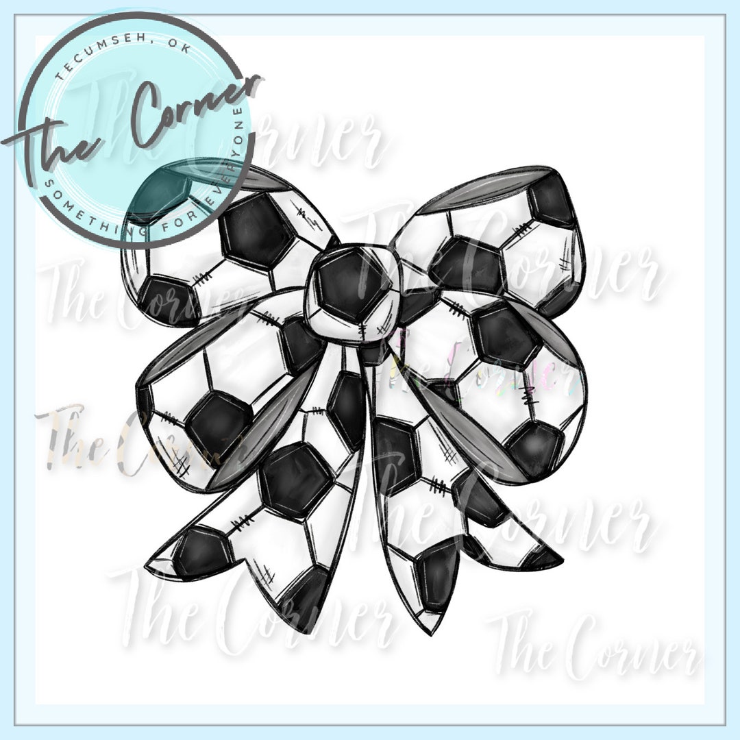 Soccer Shirt Transfer Htv Soccer Bow Htv Soccer Coquette Bow ...