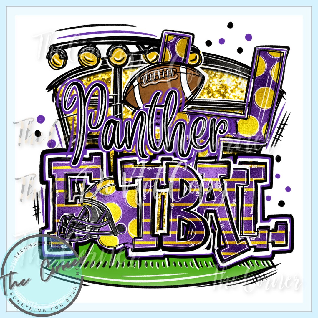 Panther Shirt Transfer - Panther Mascot Htv- Panther Football ...