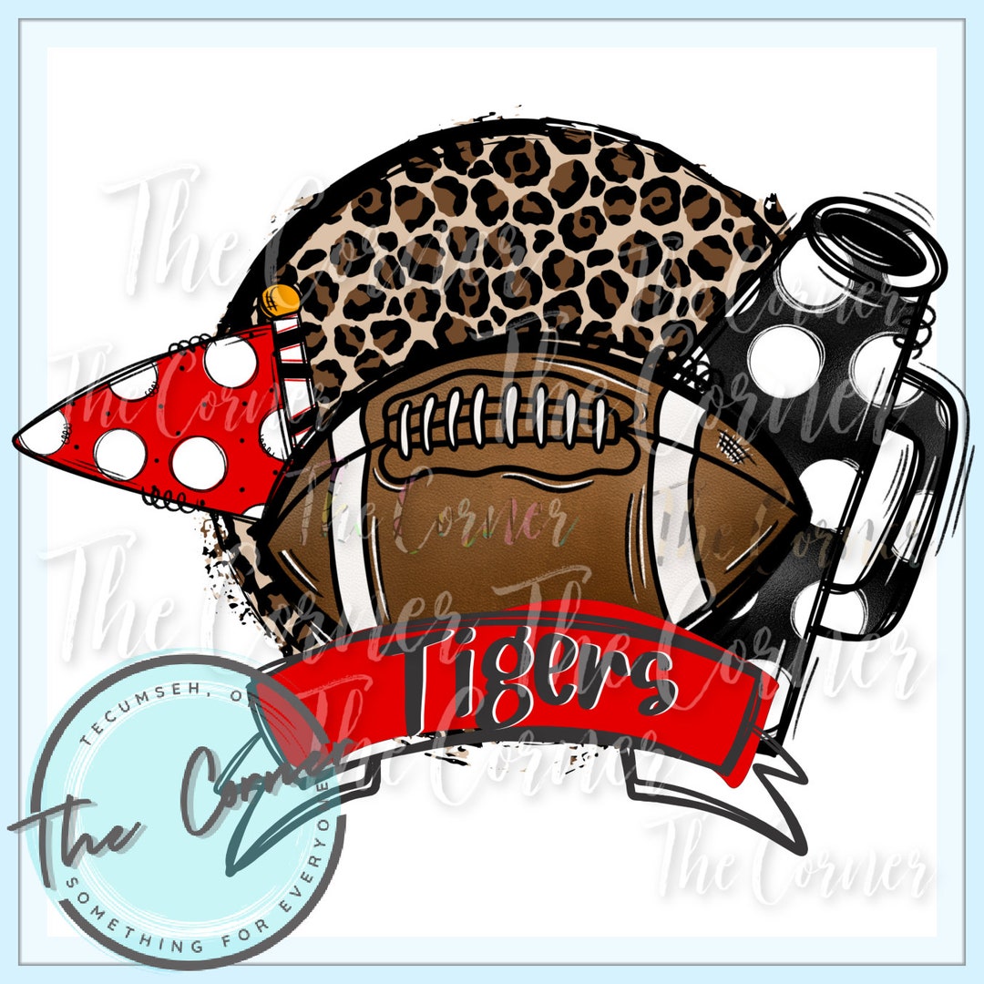 Tiger Heat Transfer Htv- Tiger Mascot Htv- Tiger Doodle Sublimation ...