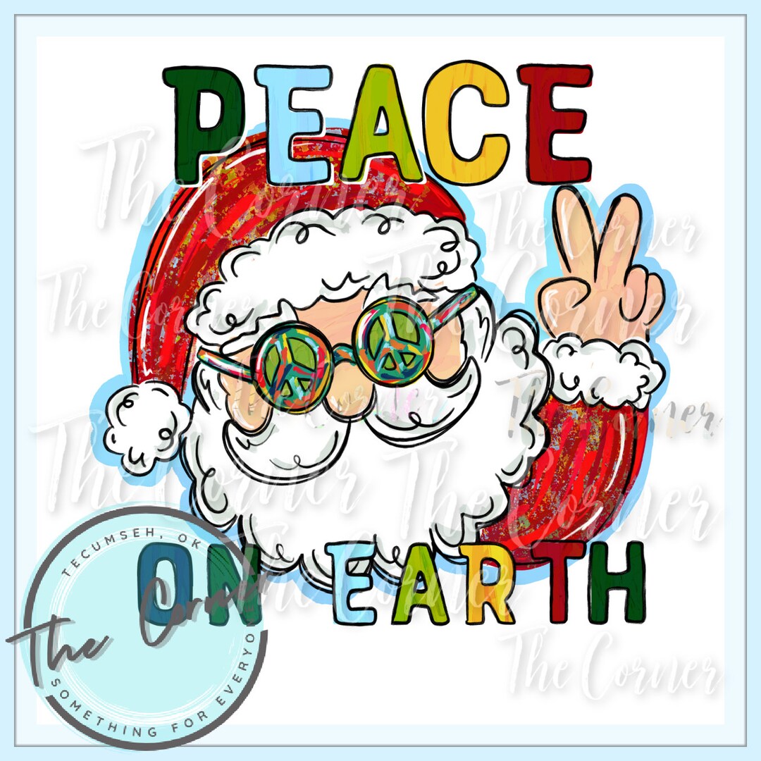 Christmas Santa Claus Heat Press Transfer- Christmas HTV Transfer ...
