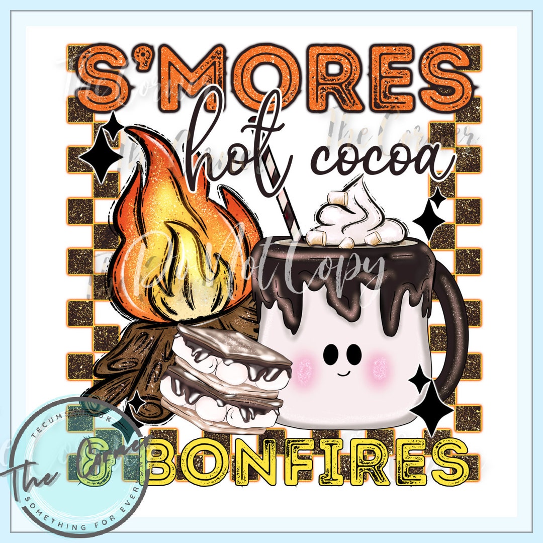 Camping Heat Transfer- Campfire Shirt Htv- Camping Htv Transfer ...